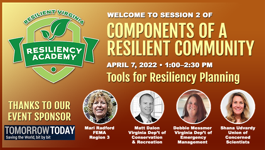 Resiliency Academy - Community Action: Tools for Resiliency Planning ...